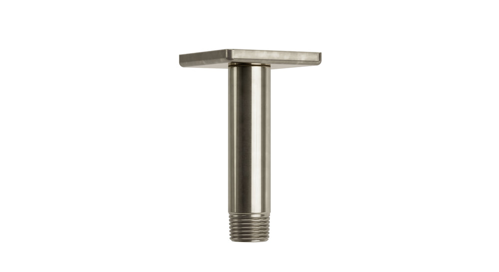 Flatiron 4" Straight Shower Arm with Flange in French Nickel