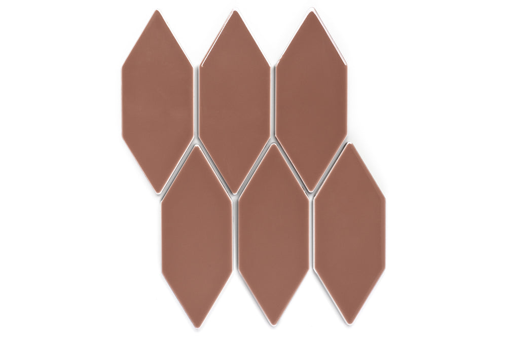 Picket Original Ceramic Tile in Mauve Gloss